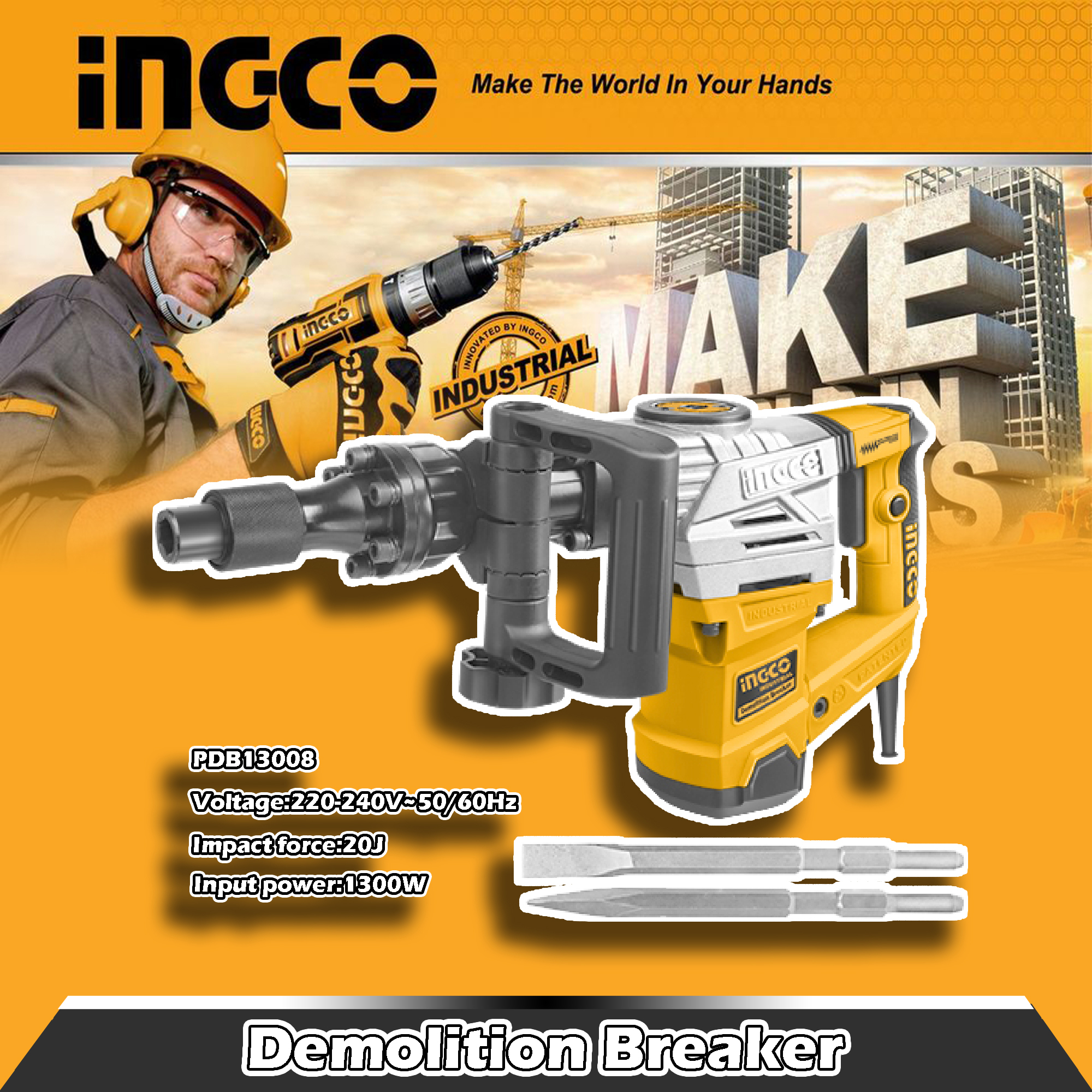 Ingco Demolition breaker PDB13008 | Lazada PH