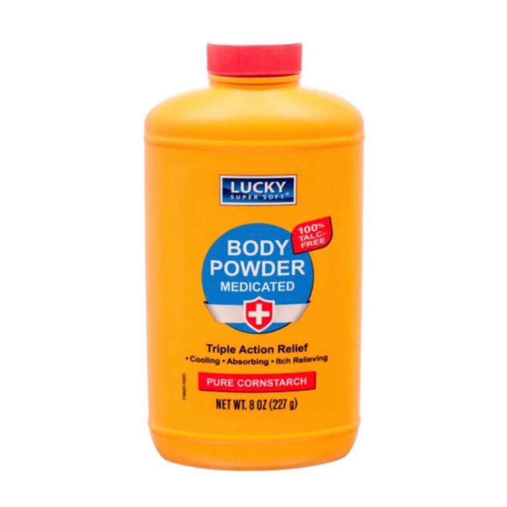 Lucky Medicated Corn Starch Body Powder (227 g) | Lazada PH