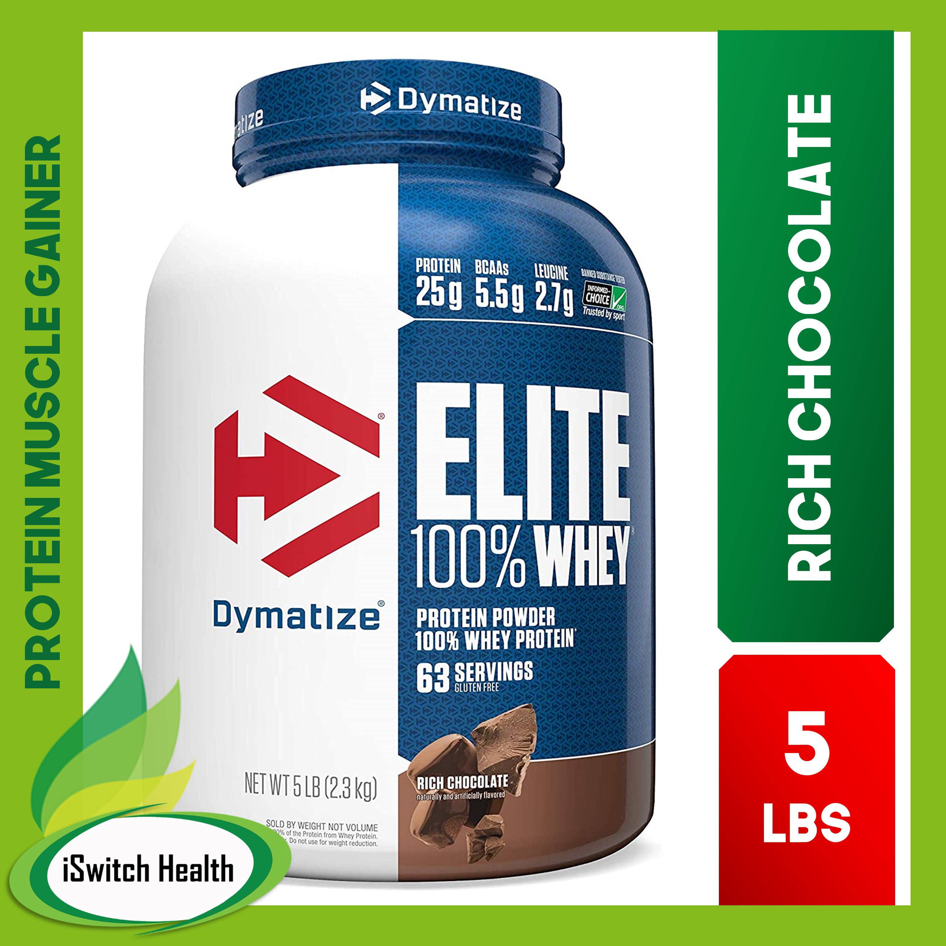 Dymatize Elite Whey Protein Shake - 5lbs - Rich Chocolate | Lazada PH