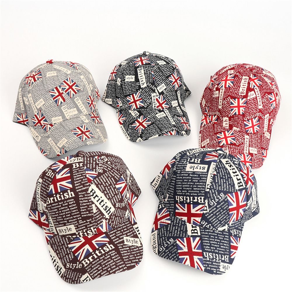 ALENNA Men Women Union Jack Summer British Flag Baseball Cap Casual Cap ...