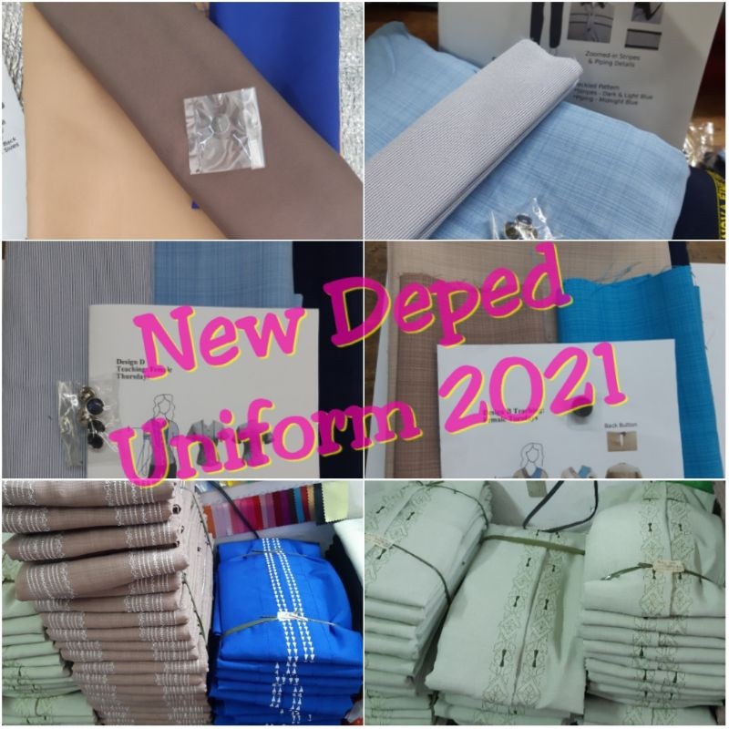 2021 DepEd Uniform for teachers COMPLETE 4 DAY SET with Embroidery ...