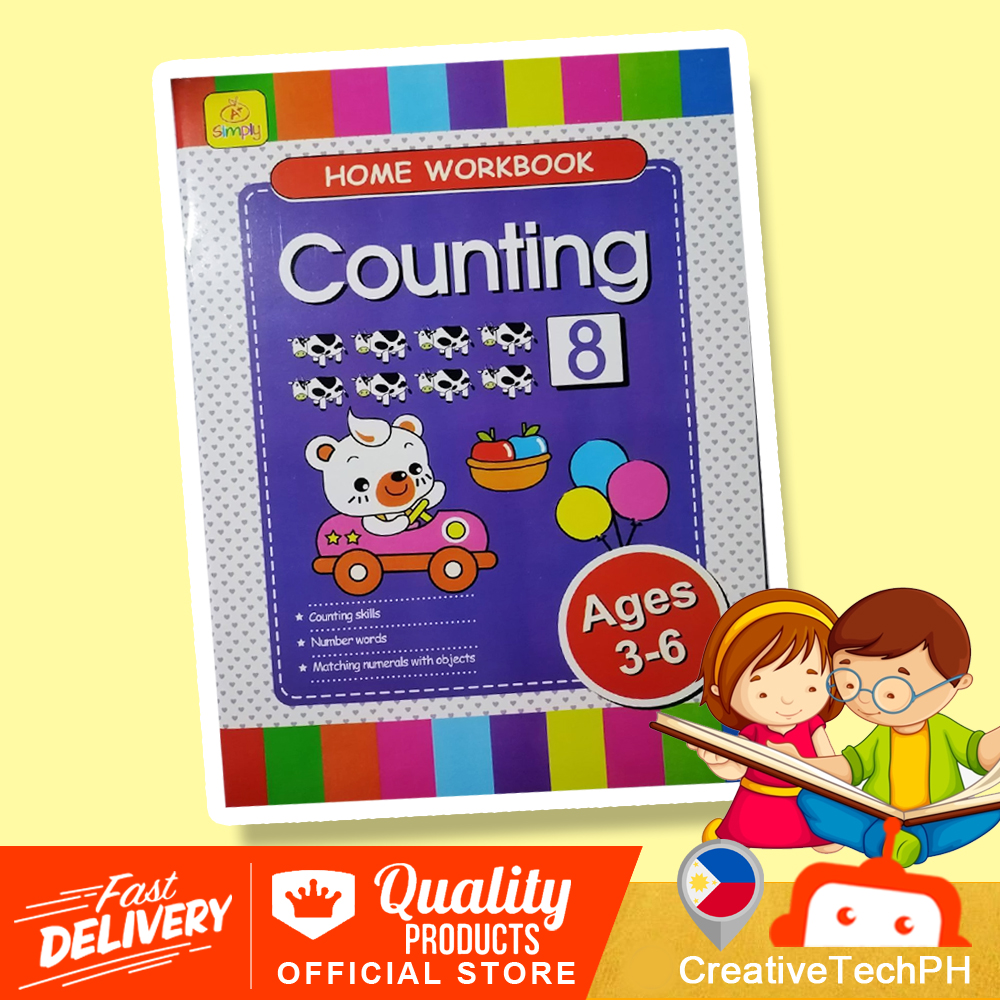 KIDS BOOK Home Workbook Counting (Ages 3 to 6) | Lazada PH