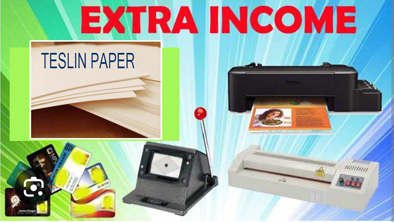 RUBBERIZED PAPER . TESLIN PAPER - 1 PC. - FOR ID MAKING - INKJET PAPER ...