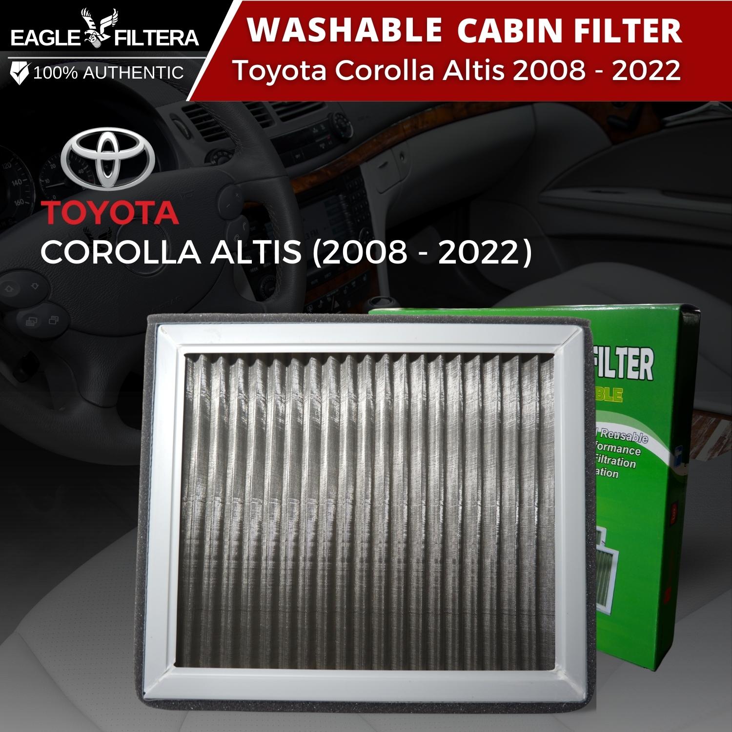 Eagle Filtera Washable Lifetime Aircon Cabin Filter For Toyota Corolla ...