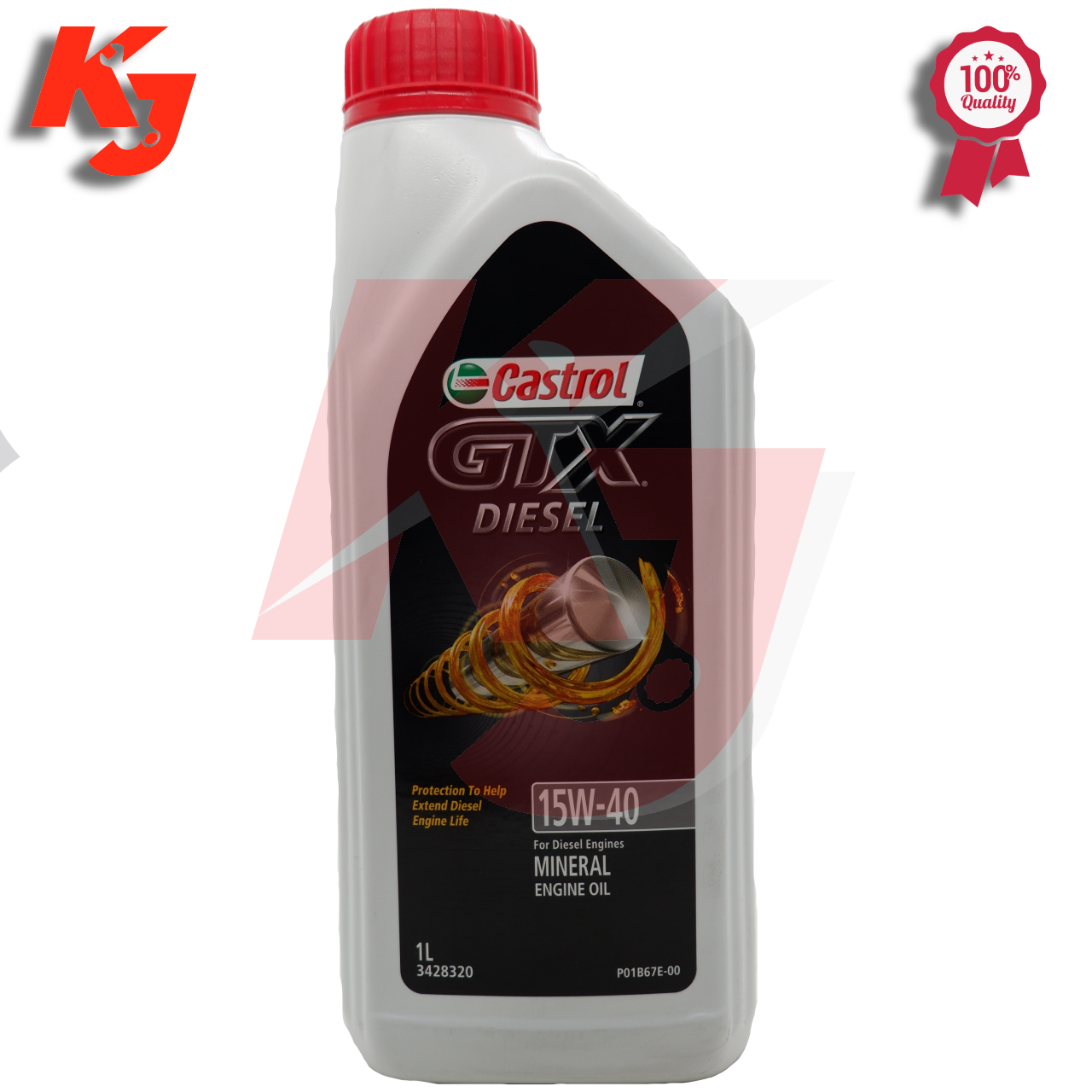 CASTROL GTX DIESEL 15W-40 FOR DIESEL ENGINES MINERAL ENGINE OIL 1L ...