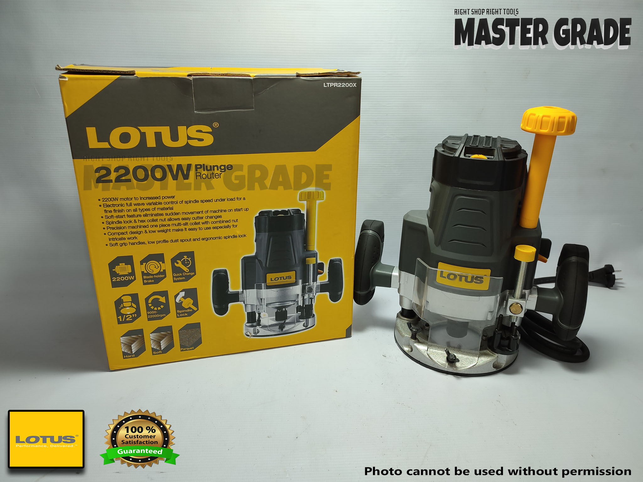 MG ORIGINAL LOTUS HEAVY DUTY Plunge Router 1/2" Collet 2200W | Lazada PH