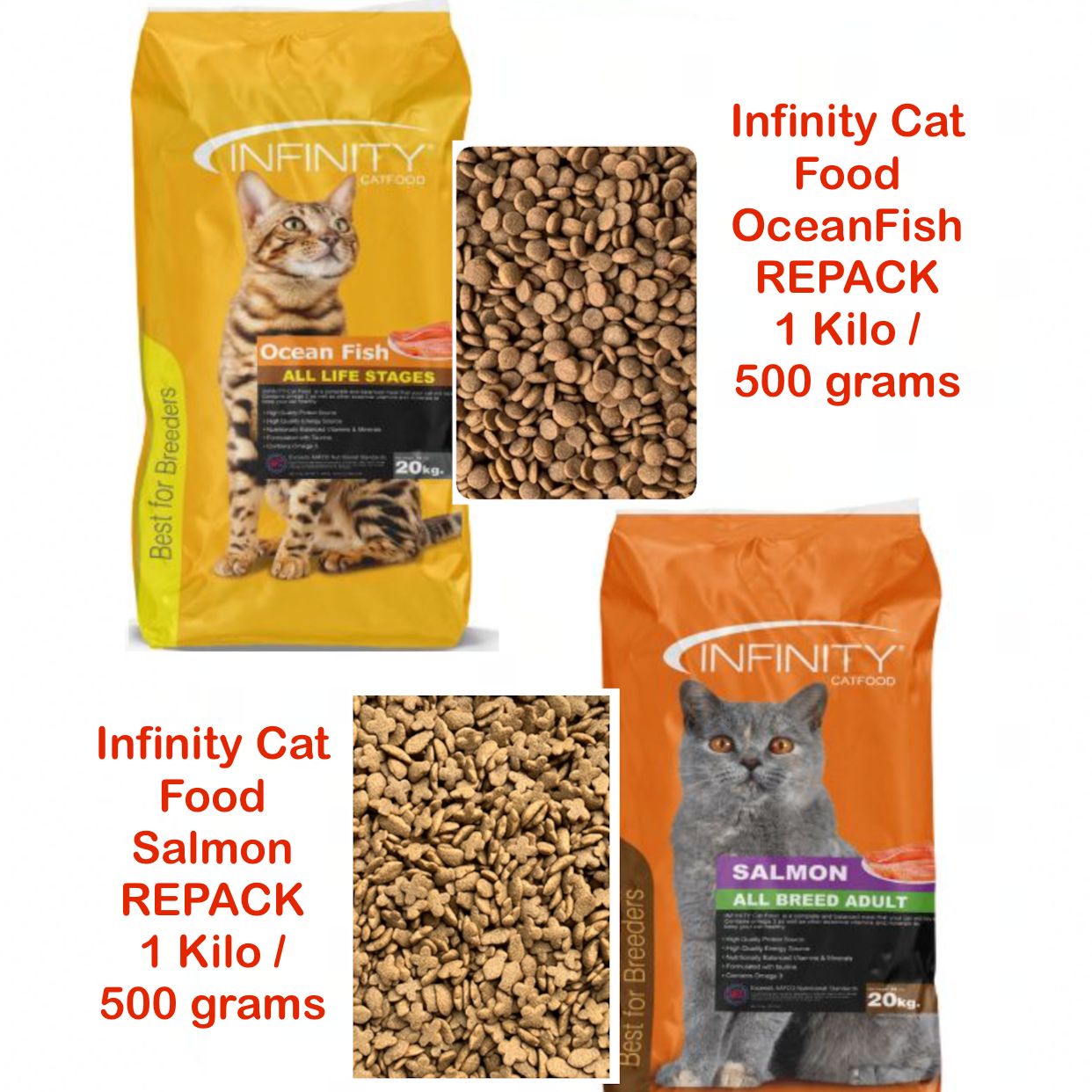 Infinity Cat Food Ocean Fish for All Life Stages / Infinity Cat Food ...