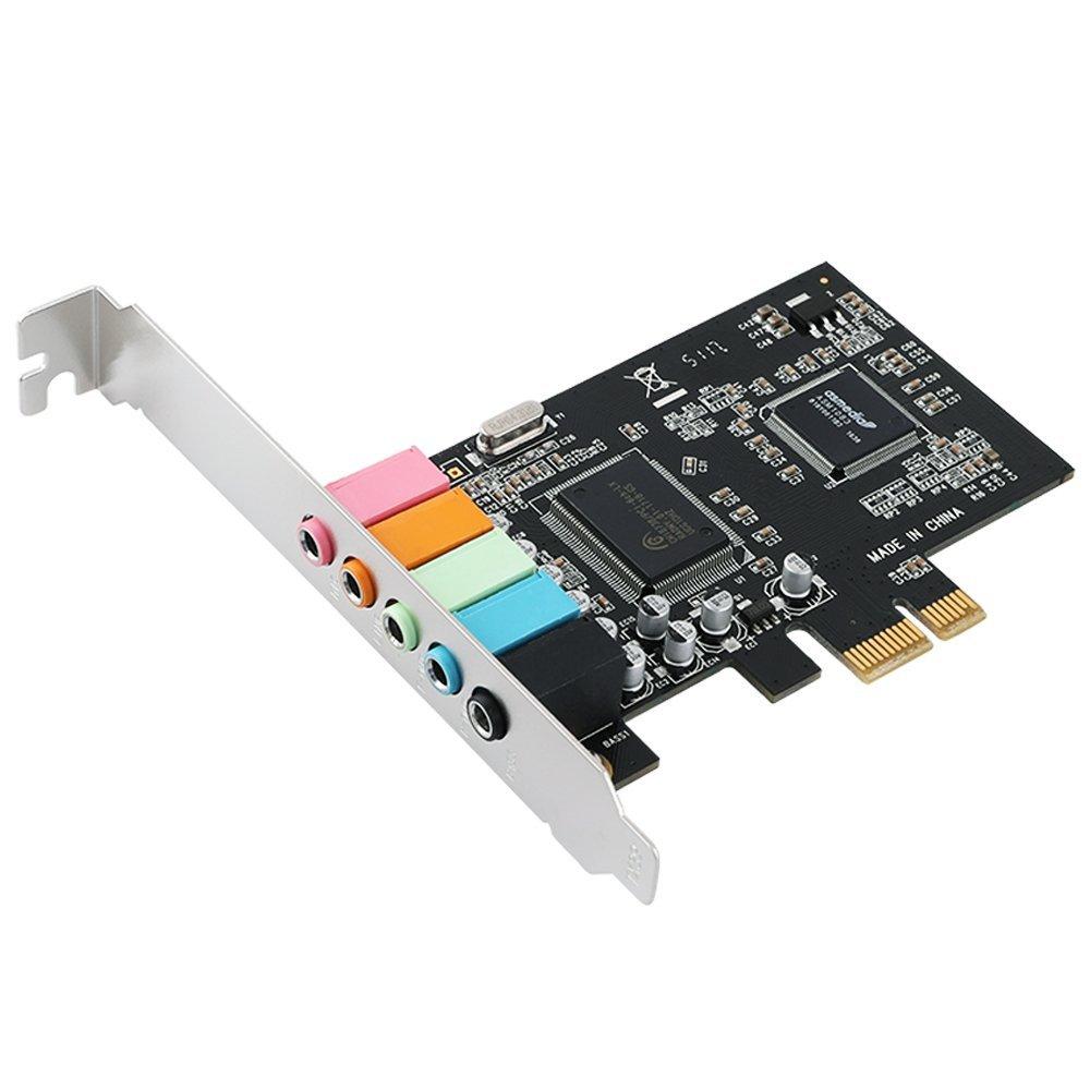 PCIe Sound Card 5 1 PCI Express Surround 3D Audio Card For PC With PCIe Sound Card 5 1 PCI Express Surround 3D Audio Card For PC With