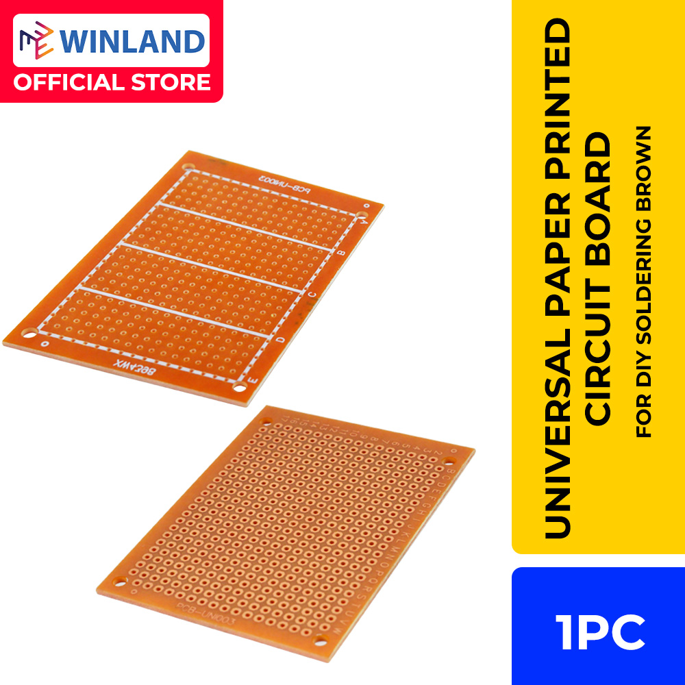 Winland PCB 7x5cm Universal Paper Printed Circuit Board for Soldering ...