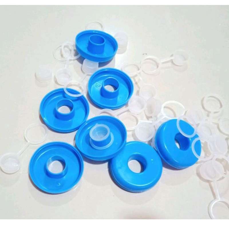 Blue Caps For 5 GALLON Round Water Container (white cap included ...