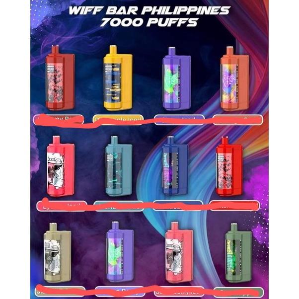 VAPE Wiff Bar up to 7000 Puffs Disposable Vape Pod Legit Vaping Dispo ...