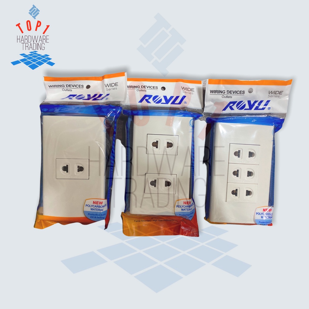 ROYU Universal Outlet WIDE SERIES 10A 250V | Lazada PH
