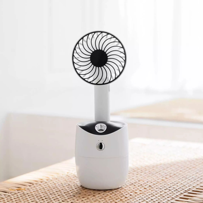 UNI BAVIN DF217 Portable Mini Humidifier Fan Desktop Detachable Rotary ...
