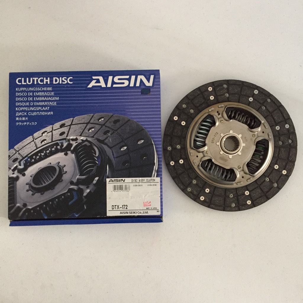 ORIGINAL/GENUINE AISIN CLUTCH DISC FOR TOYOTA HILUX/FORTUNER/HIACE NON-VNT MODELS 2005-2015 2KD ...