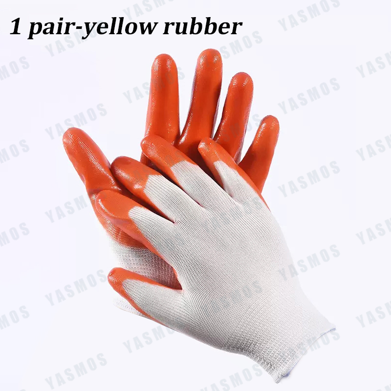 Thick Cotton Safety Construction Gloves Heavy Duty Industrial Gloves ...