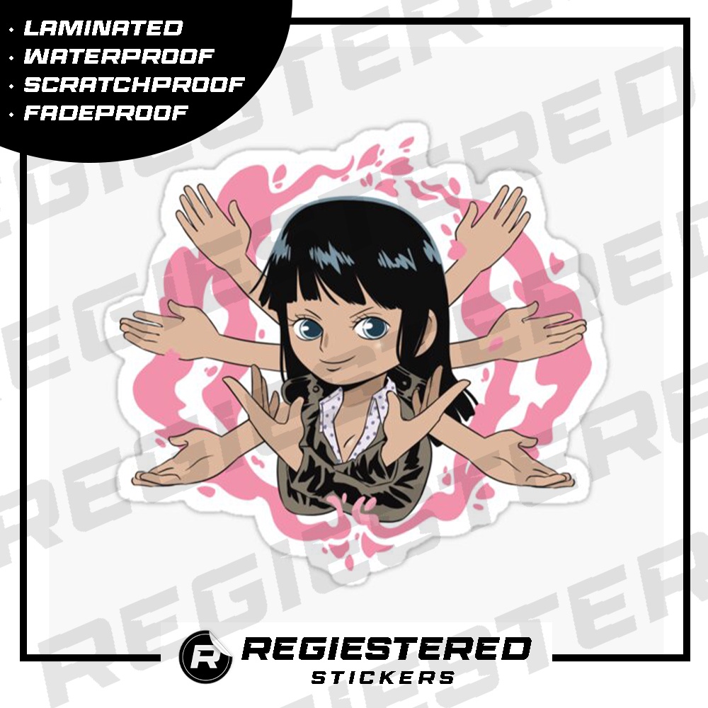 Nico Robin One Piece Vinyl Sticker Waterproof Phone Helmet Tumbler ...