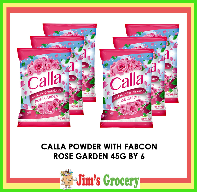 JIMS CALLA LAUNDRY POWDER WITH FABCON ROSE GARDEN (PINK) 45G (BUNDLE BY ...