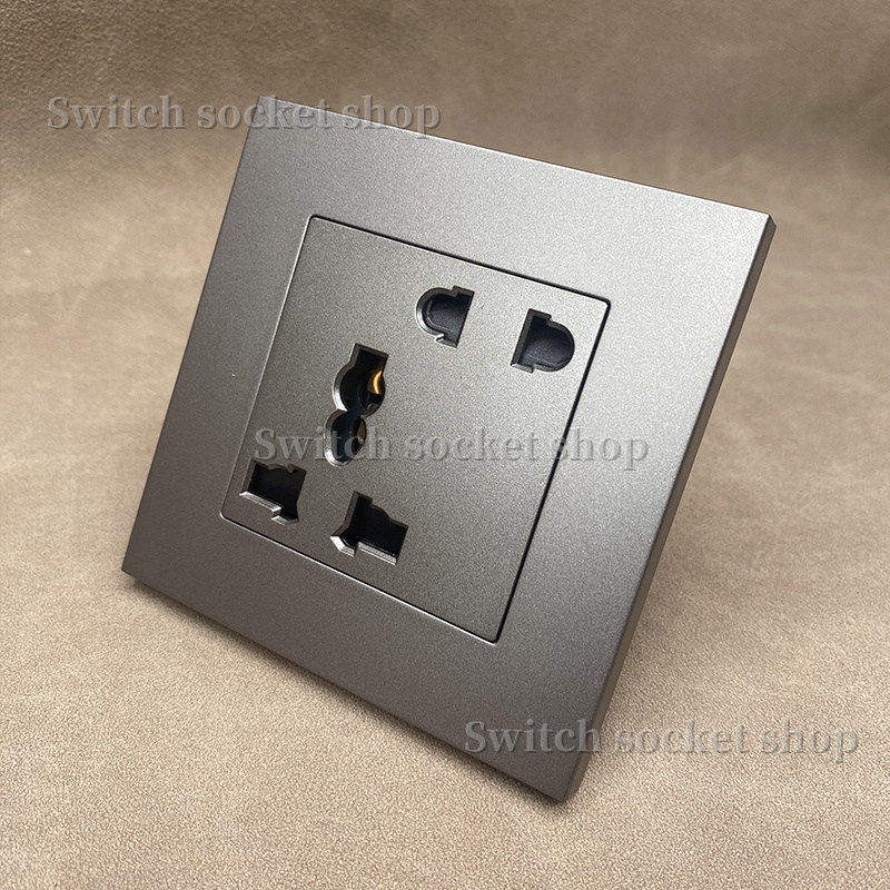 Type 86 staggered five-hole deluxe PC panel wall socket switch socket ...