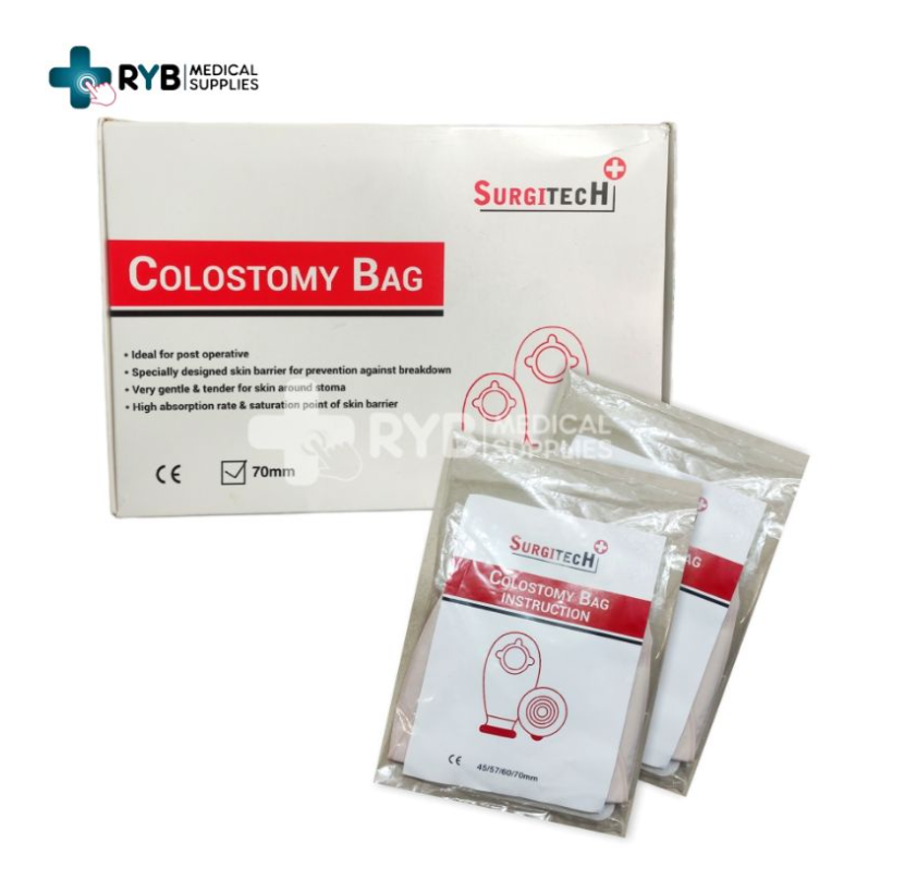 Surgitech Colostomy Bag (45/57/60/70 mm) Sold per piece | Lazada PH