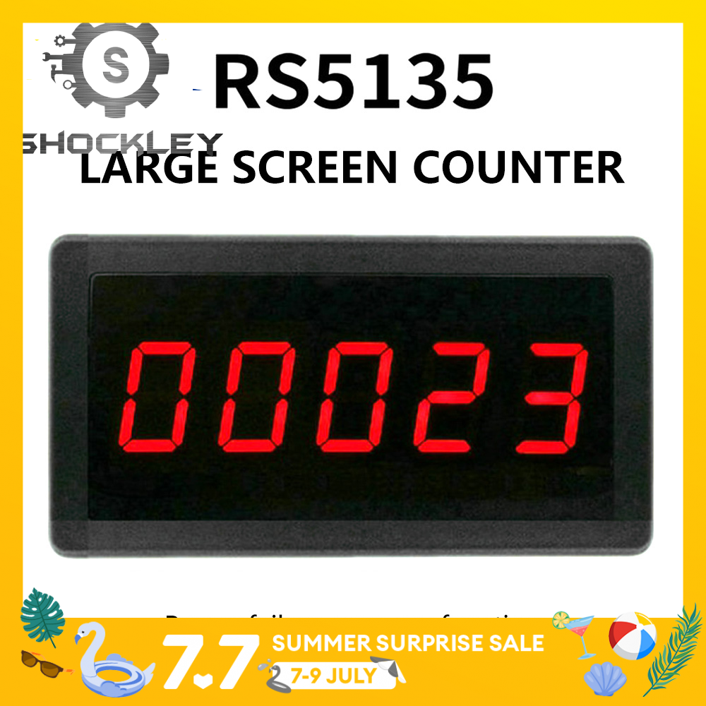 Shockley DC12-24V Digit Counter 5 Digit LED Digital Display 0-99999 Up ...
