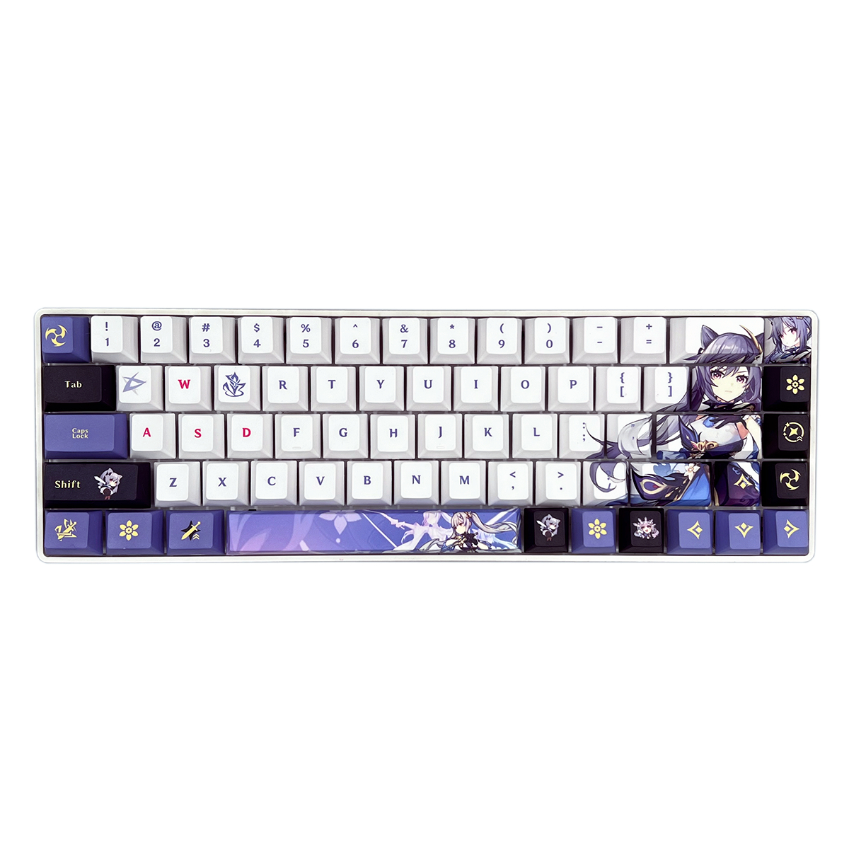 Genshin Impact KeQing Theme Keycap Mechanical Keyboard Cap Game ...
