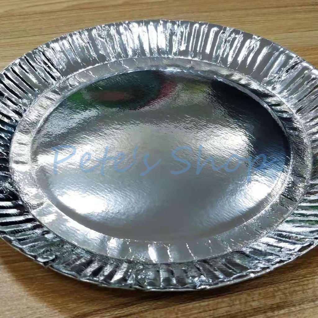 Silver Paper Plates Png
