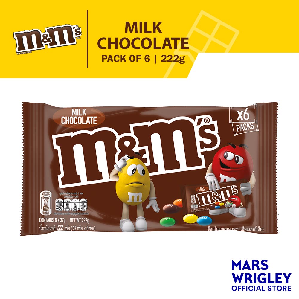 M&M's® Milk Chocolate 6 Pack 222g | Imported Chocolates | Lazada PH