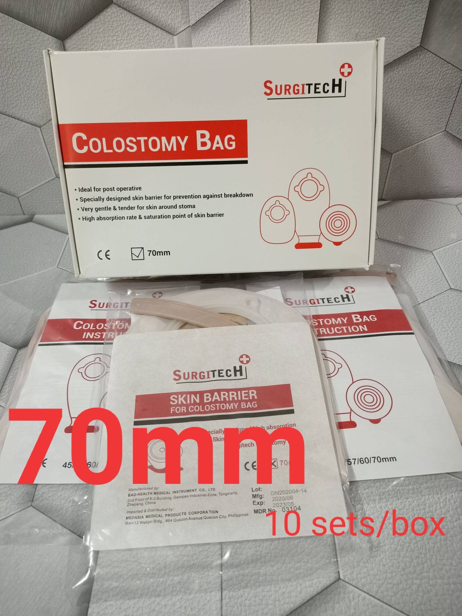 Colostomy Bag 70mm disposable ( Surgitech) | Lazada PH