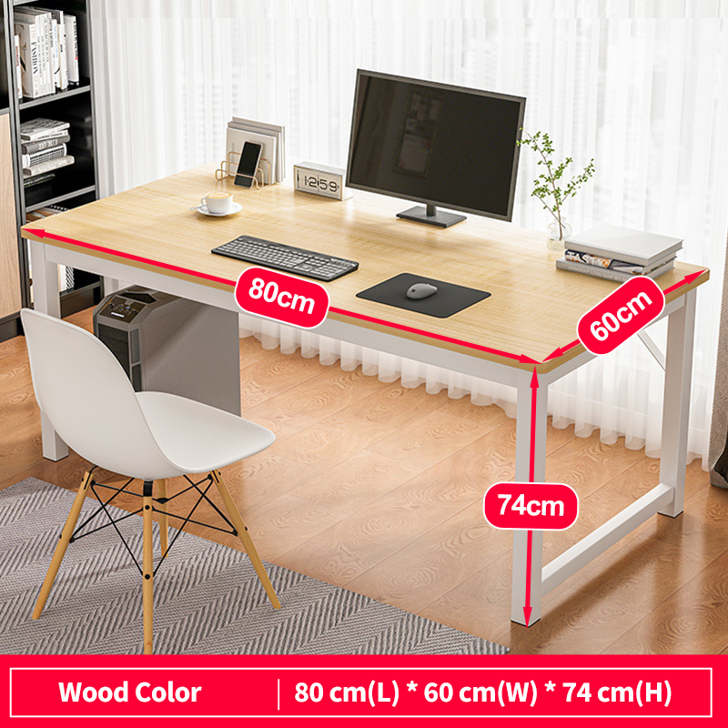 Bewell 140cm Computer Desk Desktop Table Home Study Desk Writing Table ...