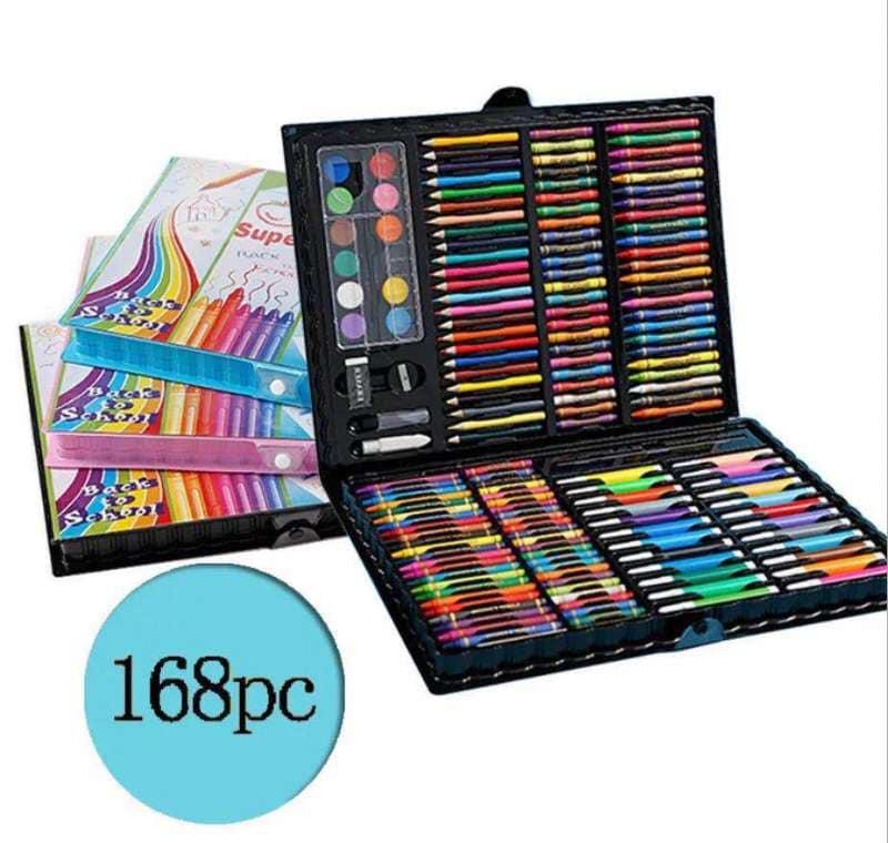 Children Drawing Art Set Case Drawing Tool Kit Kids Gifts 168PCS Color ...