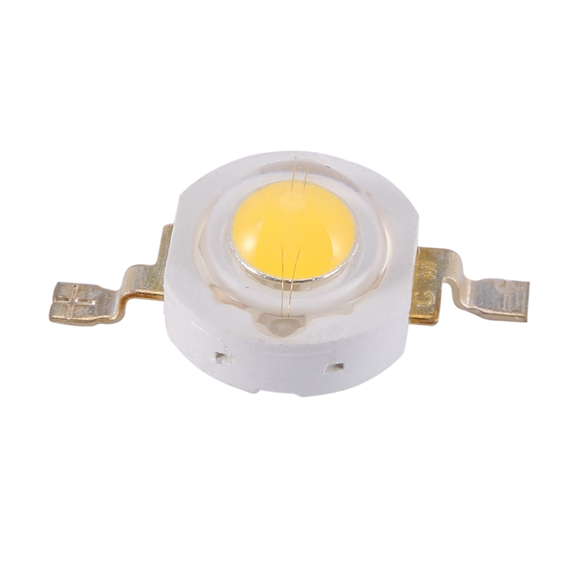 10 Pieces High Power 2 Pin 3W Warm White LED Bead Emitters 100-110Lm ...