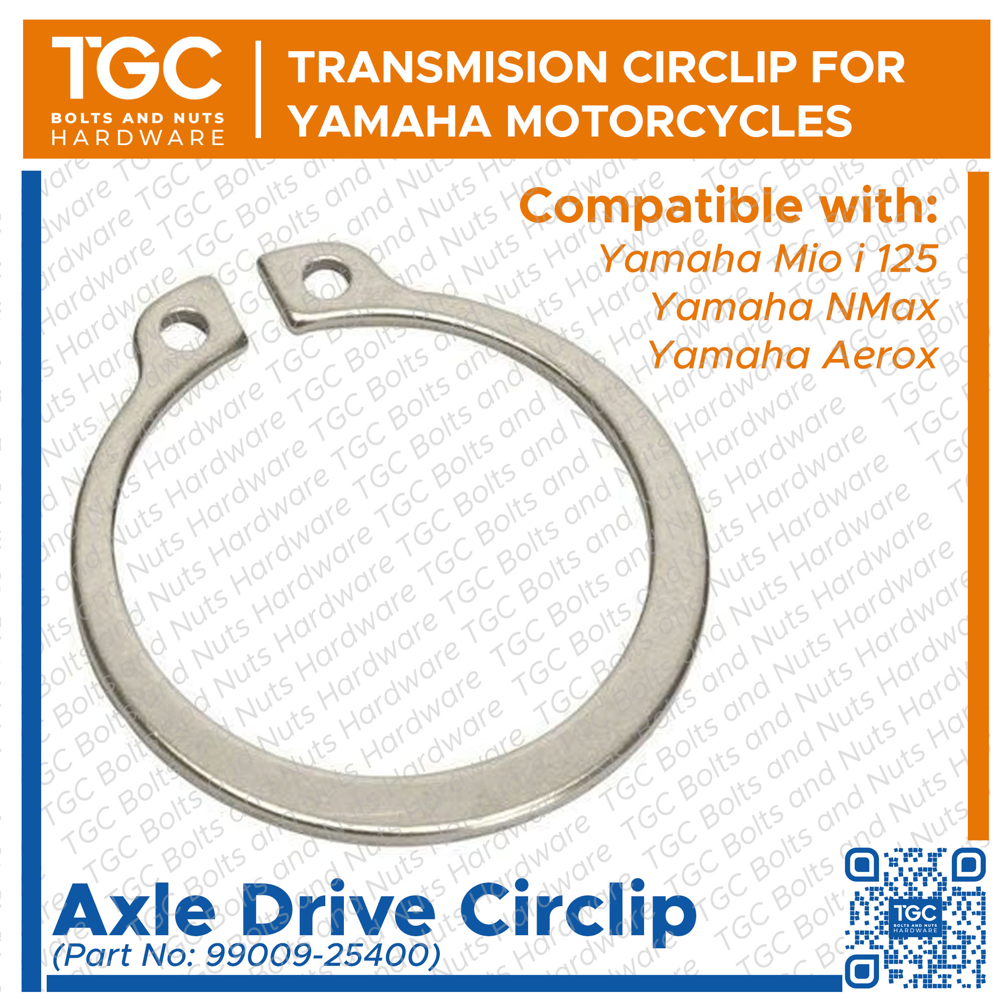TGC 1PC Circlip Transmission Axle Drive Yamaha Mio i 125 / Nmax / Aerox ...