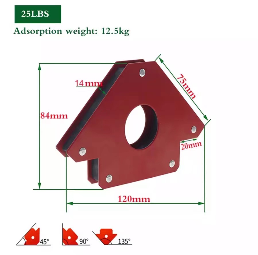 1/4/6PCS Welding Magnet Set Welding Positioner Magnetic Fixed Angle ...