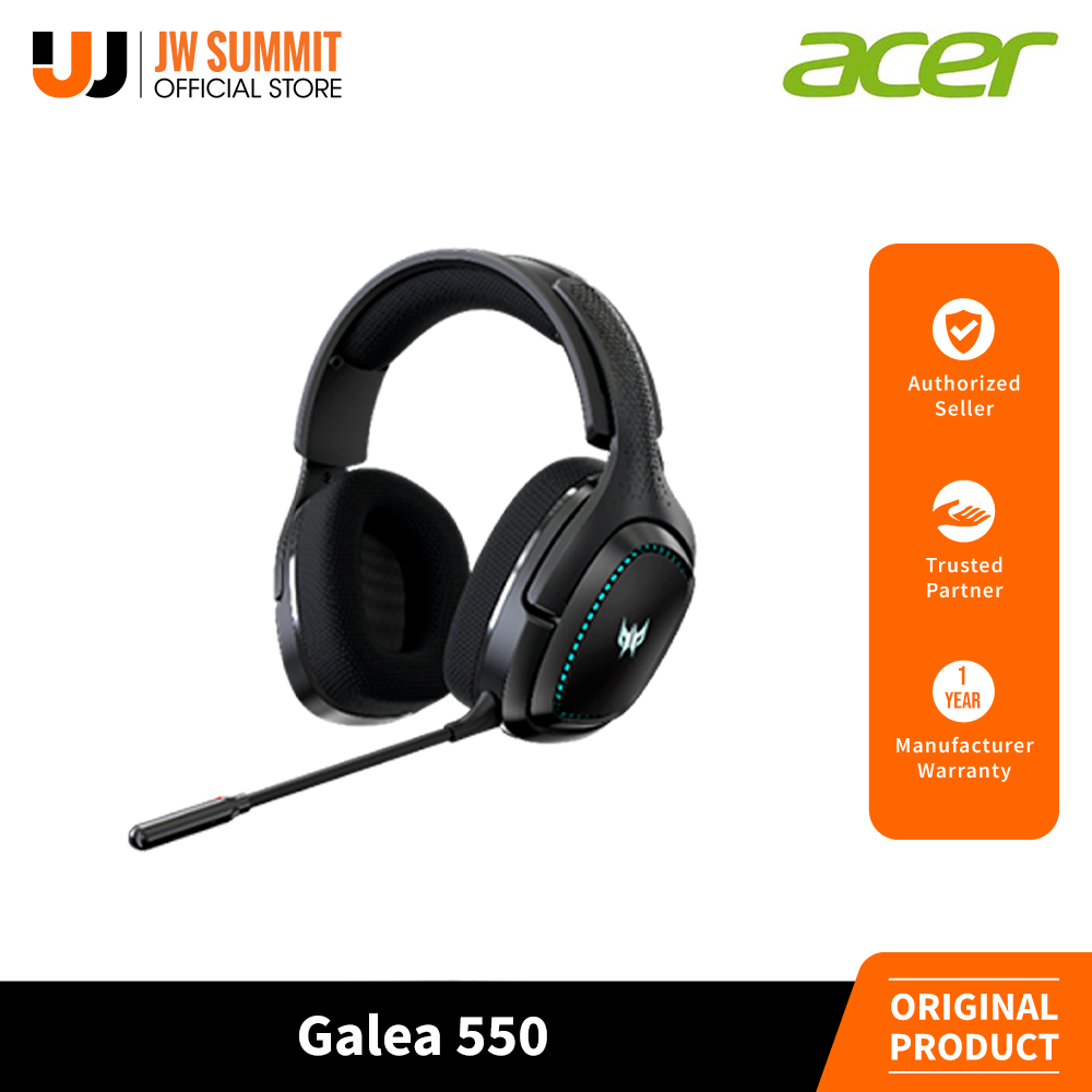Acer Predator Galea 550 Virtual Surround Sound Omni-Directional Mic ...