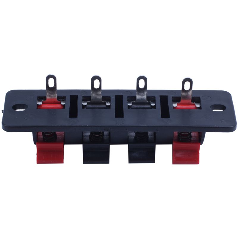 5 Pcs 4 Pins Spring Loaded Push Type Speaker Terminal Board 64x25mm ...