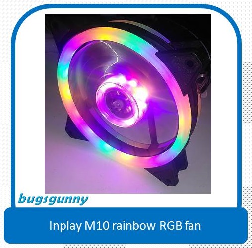 Inplay M10 rainbow RGB 120mm fan | Lazada PH