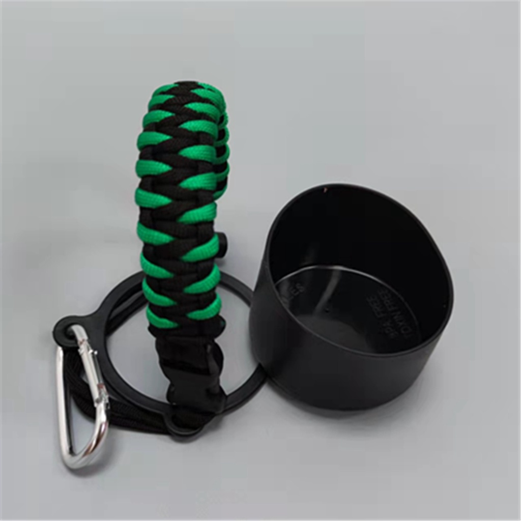 Enhanced Paracord Cup Rope And Silicone Boot Set For Hyflask Aquaflask 18oz 40oz Wide Mouth