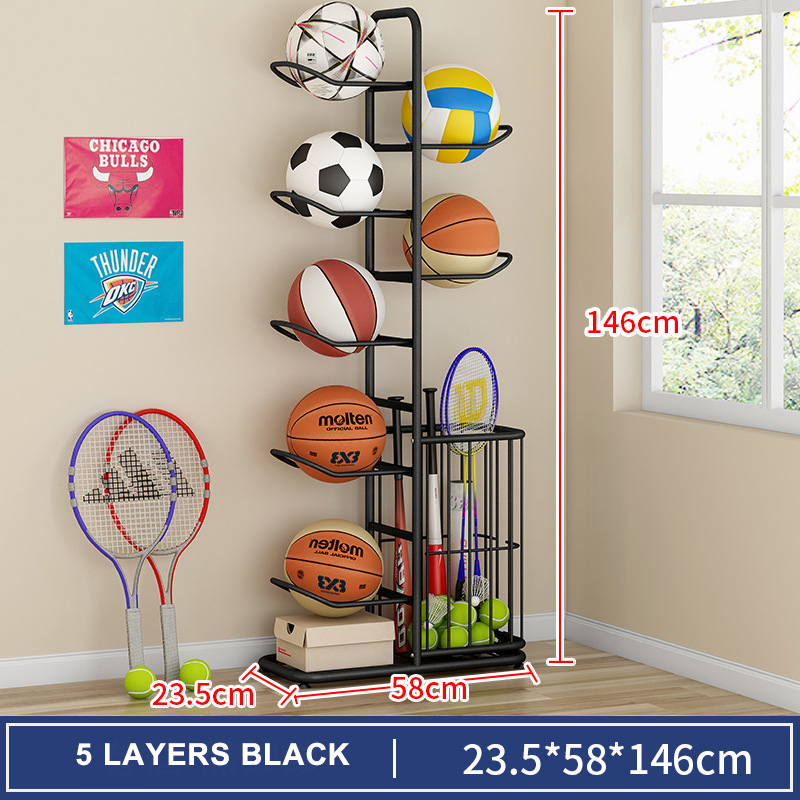 Magic Home Ball Storage Rack Iron Nordic Football Volleyball Basketball ...