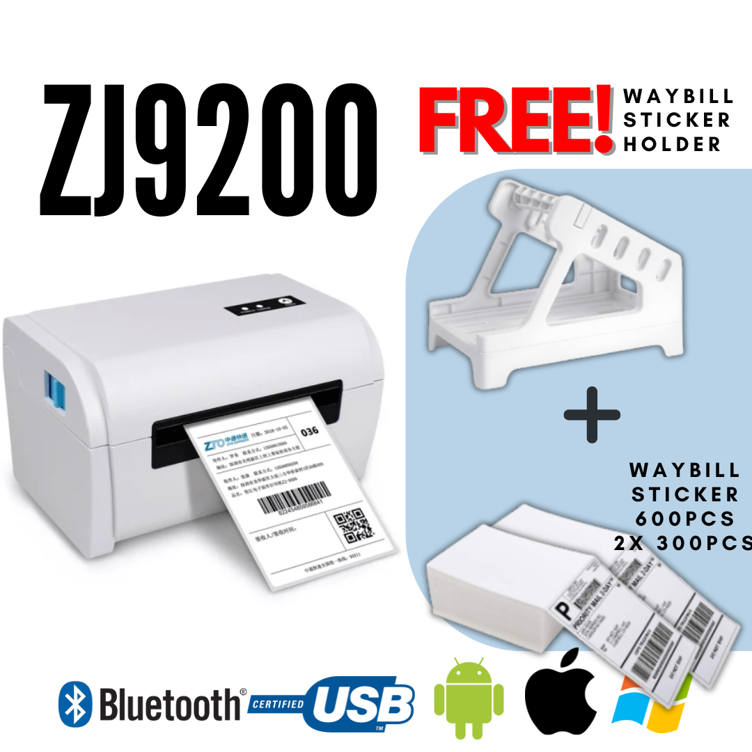 Officom ZJ9200 Waybill Printer Heavy Duty A6 Size Label Printer with ...