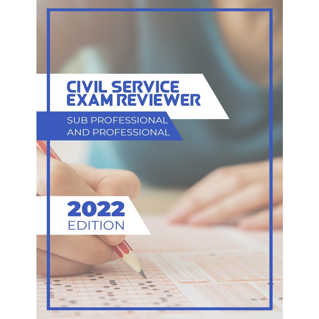 Civil Service Exam Reviewer 2022 exams | Lazada PH