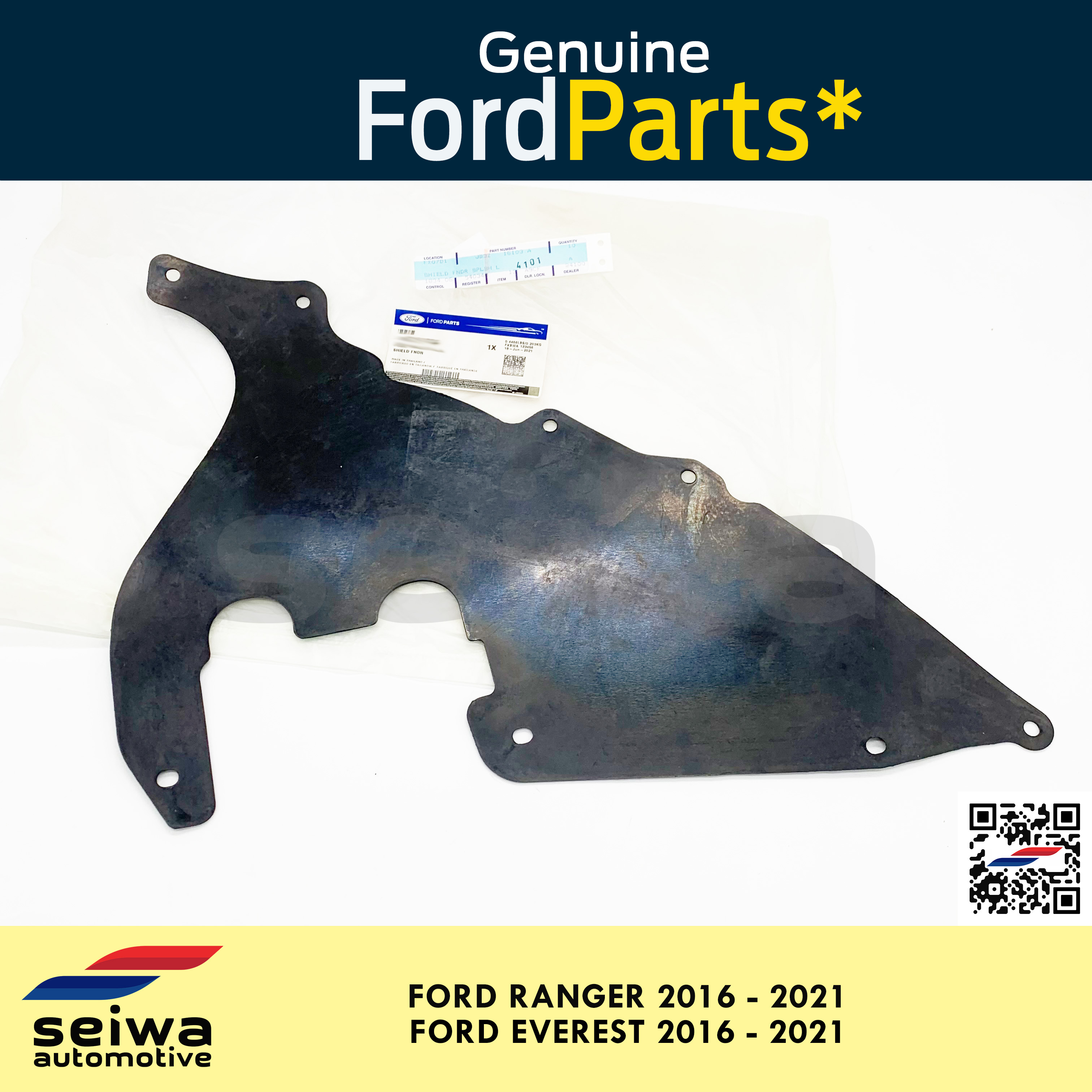 [2012 - 2021] Ford Ranger Splash Shield Front LH - [2016 - 2021] Ford ...