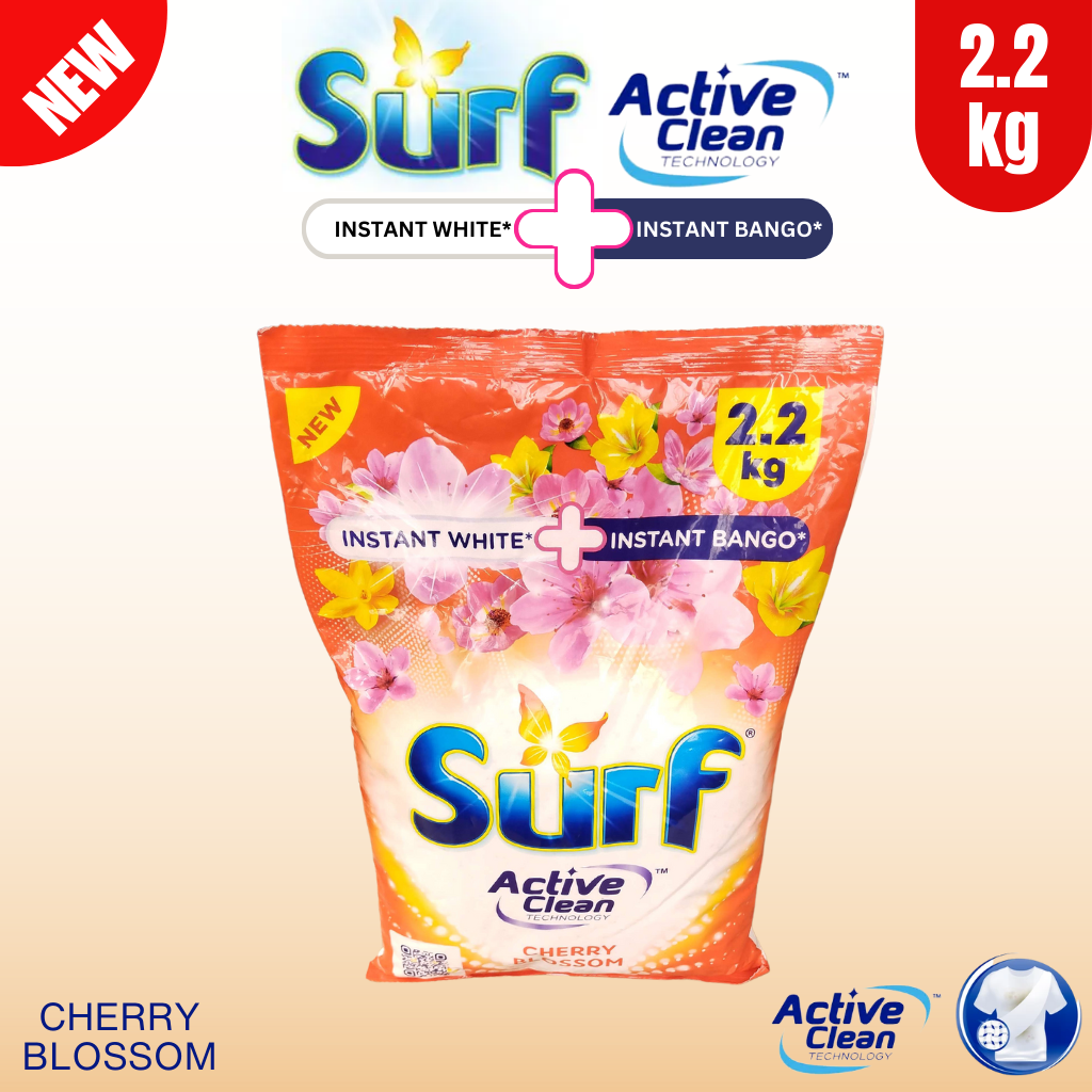 DP New Surf Active Clean Technology Powder Detergent Instant White ...