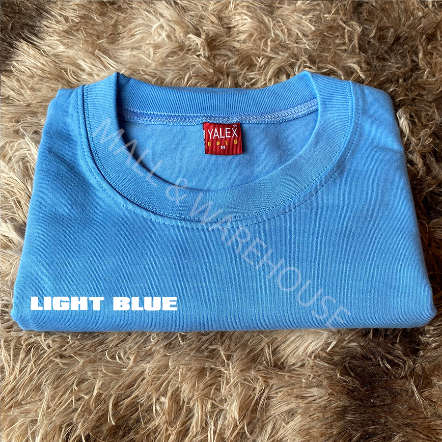 Yalex plain t-shirt for men and women aesthetic casual roundneck ...