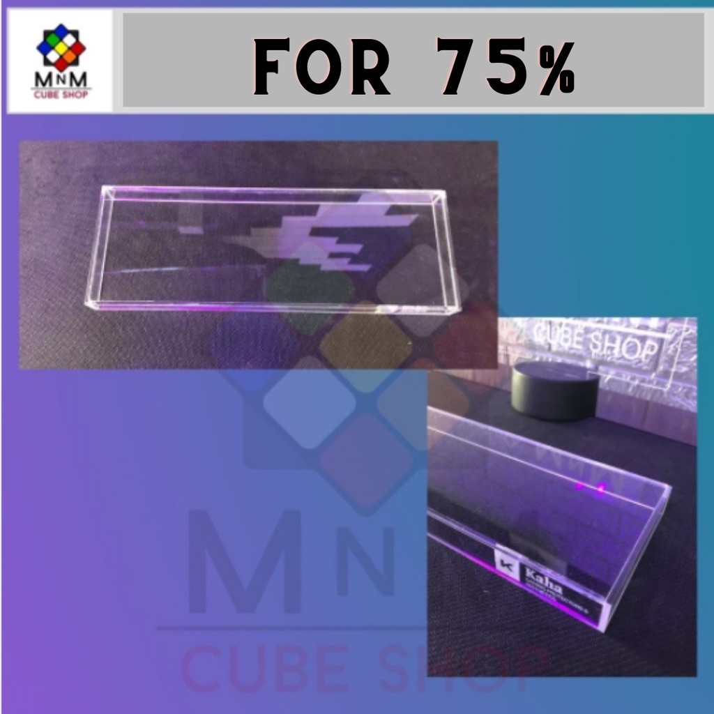 genuine ♞Acrylic Glass Mechanical Keyboard Cover for 61 65 68 71 75 84 ...