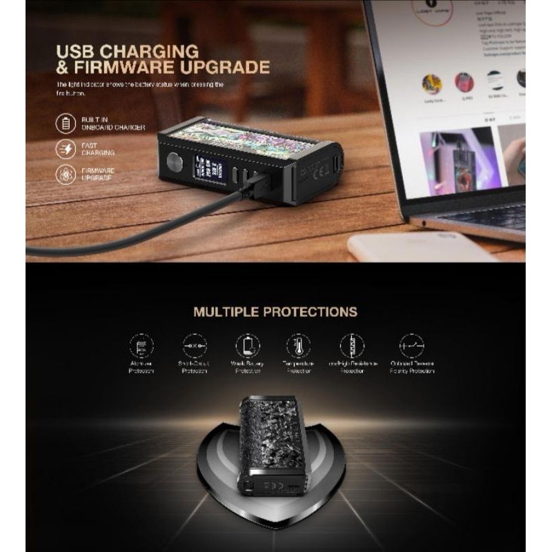 Fruity LOST VAPE CENTAURUS DNA 250C Mod with FREE JUICE Evolv Chipset ...