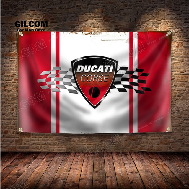 2023 DUCATI Motor Retro Banner Flag Poster Wall Art Decoration AD ...