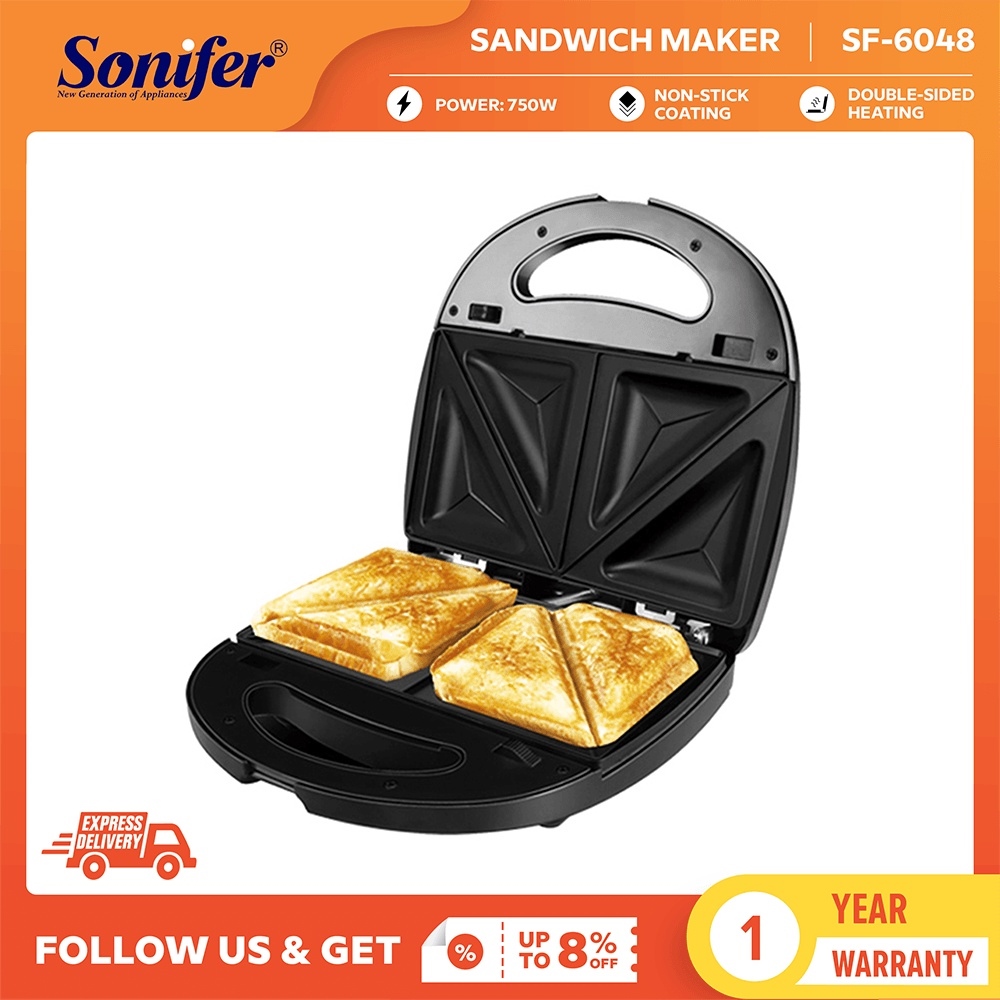 Sonifer sandwich maker Toaster and Electric Panini Press breakfast ...