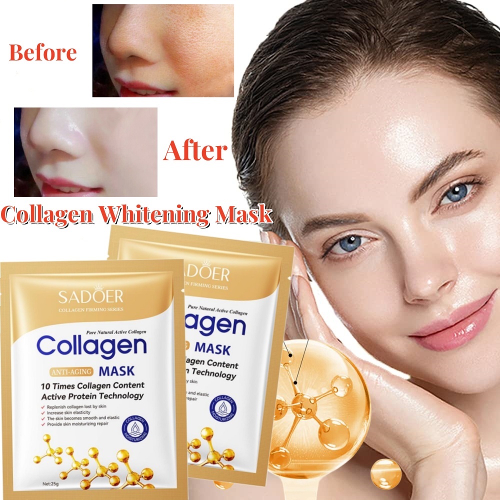 Whitening Facial Mask Collagen Firming Face Mask Brightening ...