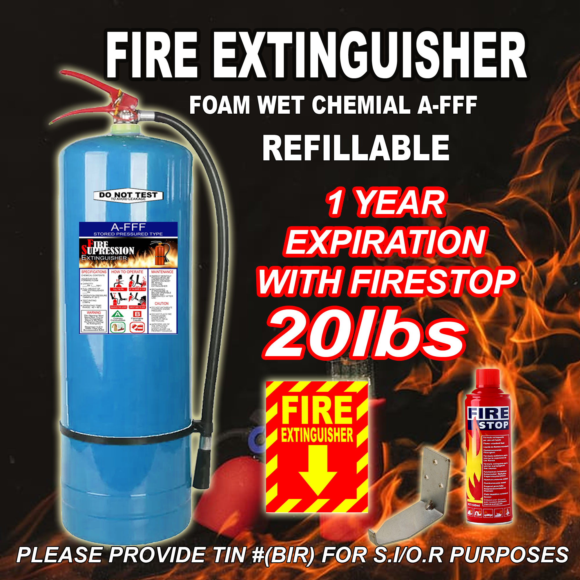 Fire Extinguisher RED ABC 123 Dry Chem - 20 lbs | Lazada PH