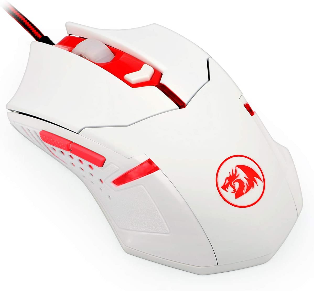 Redragon M601WA Wired 6 Button Gaming Mouse Red LED Backlit Ergonomic ...